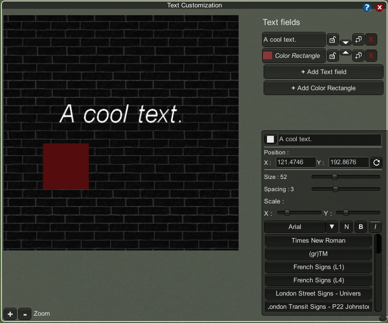Text Customization Procedural Objects 8824