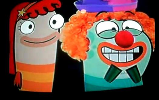 File:Milo, dressed as a clown, and Bea.JPEG - Fish Hooks Wiki