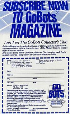 GoBots Magazine - GoBots Wiki