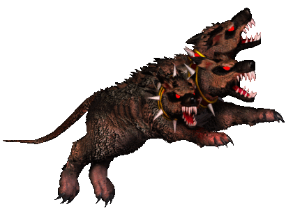 Hell Hound and Cerberus - Heroes of Might and Magic III