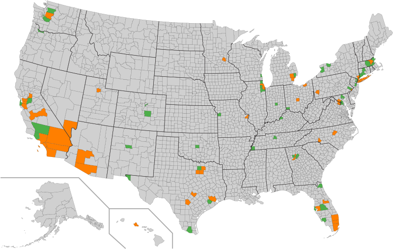 List of the most populous counties in the United States - iCopedia