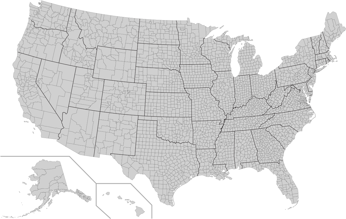 List of United States counties and county equivalents - iCopedia
