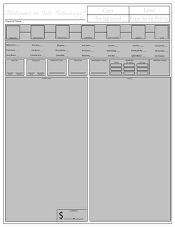 Character Sheet - Isle Vitmange