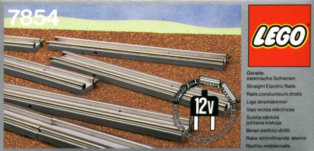 7854 Straight Electric Rails - Brickipedia, the LEGO Wiki