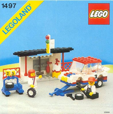 1497 Pitstop and Crew - Brickipedia, the LEGO Wiki