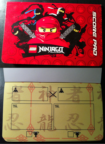 4617146 Ninjago Score Pad - Brickipedia, the LEGO Wiki