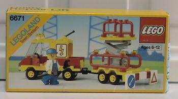6671 Utility Repair Lift - Brickipedia, the LEGO Wiki