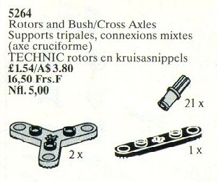 5264 Rotors and Bush / Cross Axles - Brickipedia, the LEGO Wiki