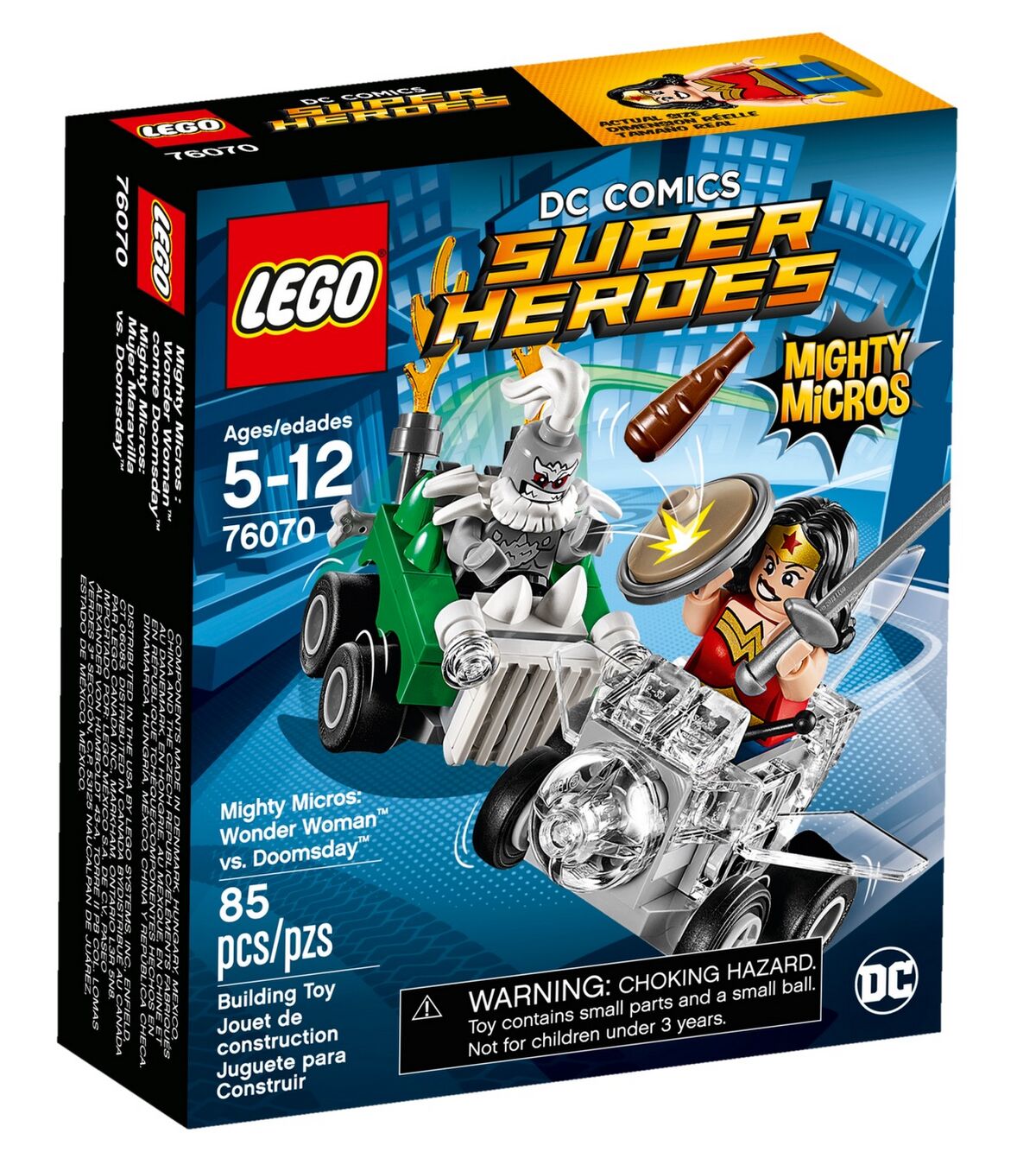 76070 Mighty Micros: Wonder Woman vs. Doomsday - Brickipedia, the LEGO Wiki