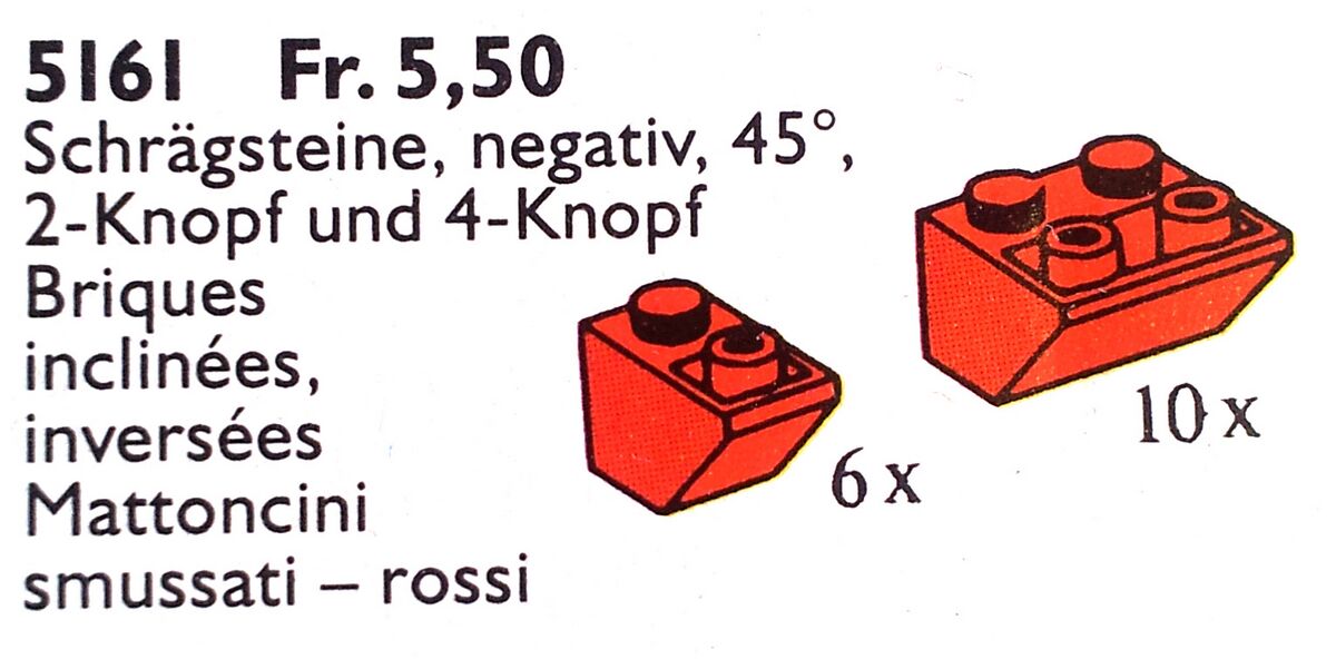 5161 Inverted Roof Bricks - Brickipedia, the LEGO Wiki