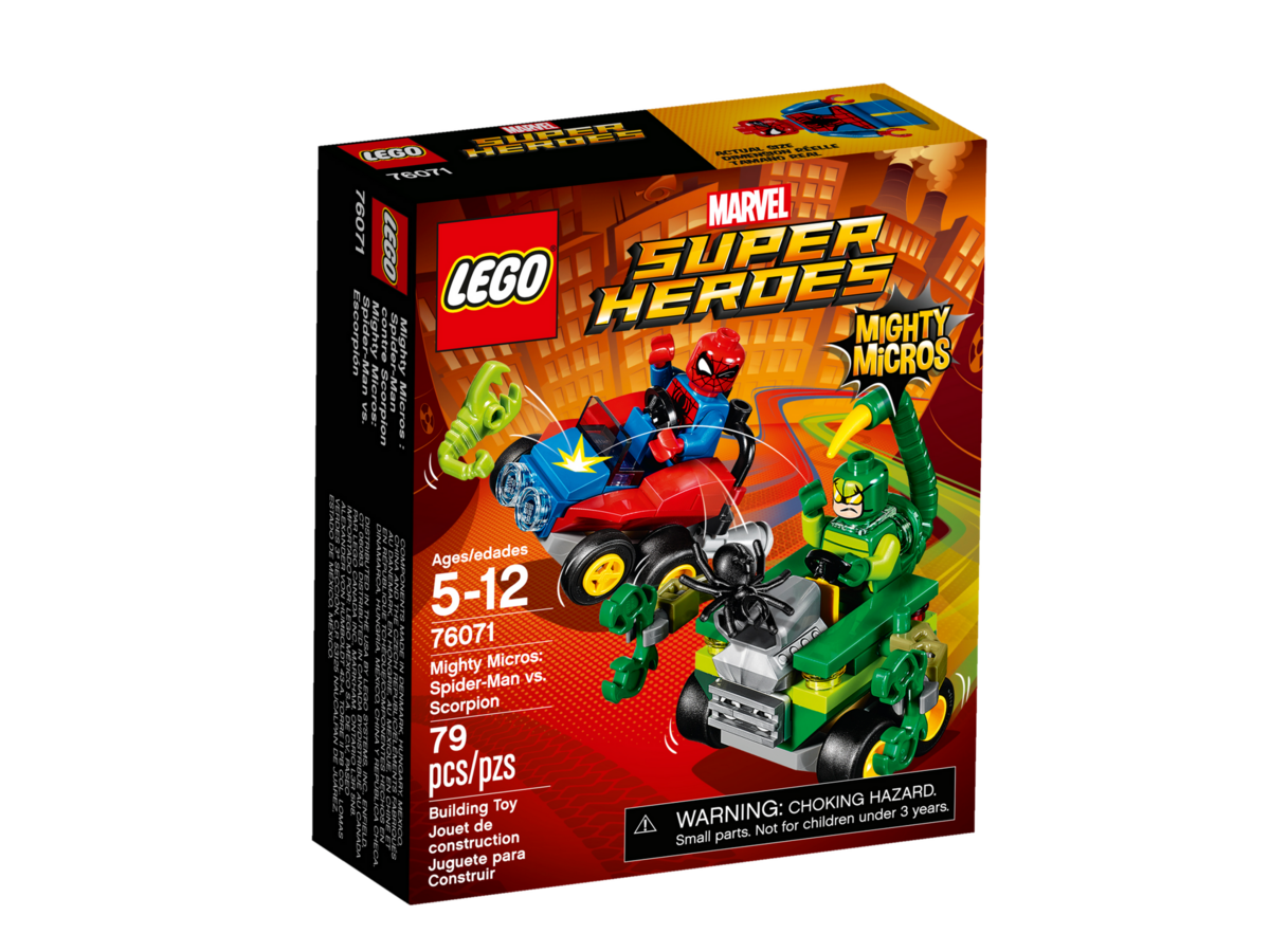 76071 Mighty Micros: Spider-Man vs. Scorpion - Brickipedia, the LEGO Wiki