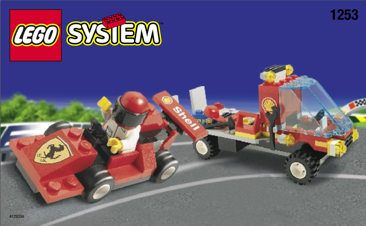 1253 Shell Race Car Transporter - Brickipedia, the LEGO Wiki