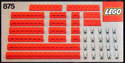 875 Red Beams with Connector Pegs - Brickipedia, the LEGO Wiki
