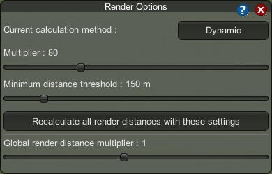 Render Options Procedural Objects