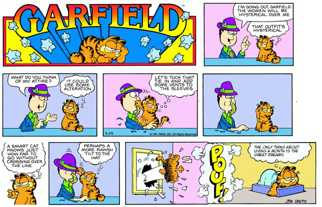 4985: How Garfield Gets Thrown Out of a Window But It's All Just a ...