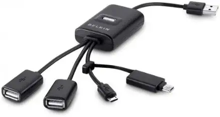Belkin USB 2.0 4-Port Mobile-Flex Hub (F4U046V) - TechInfoDepot