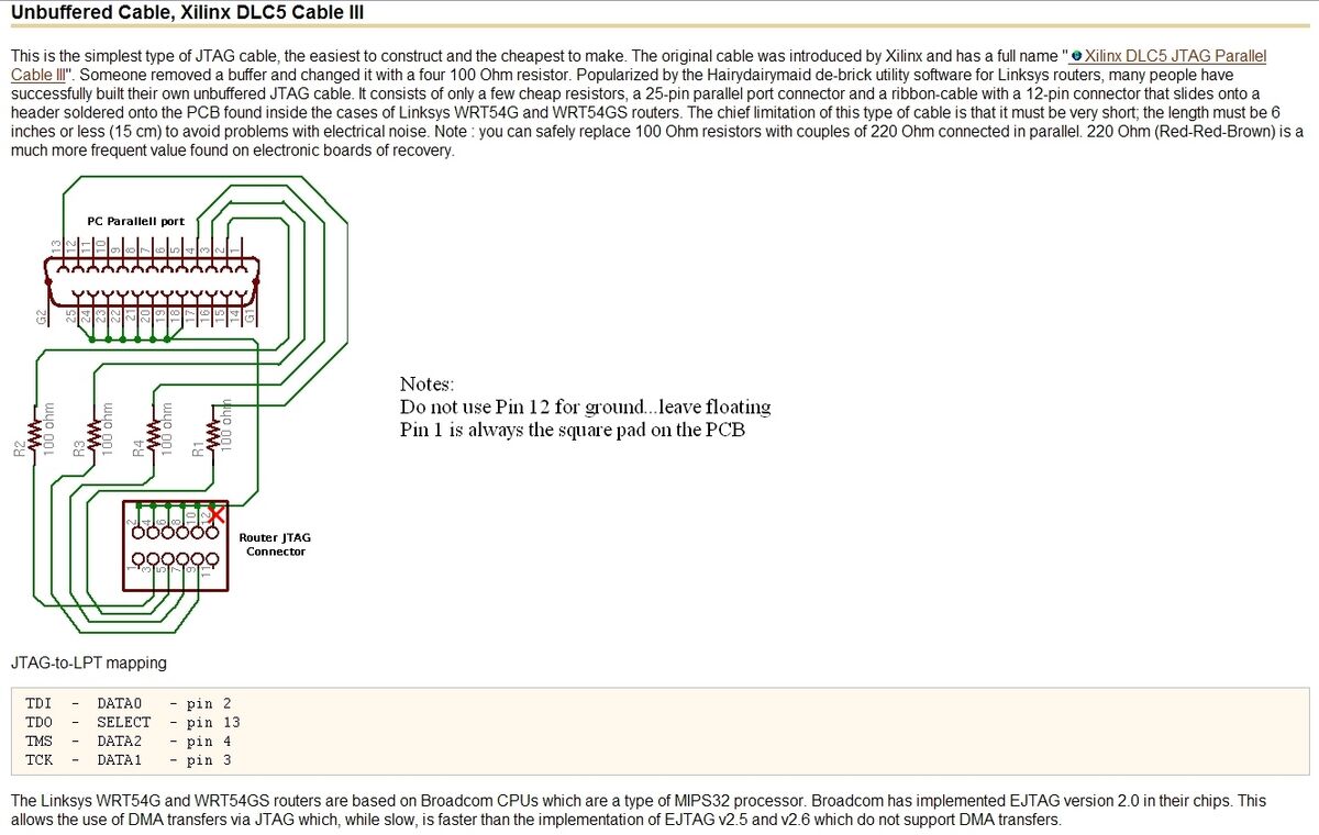 TechInfoDepot:JTAG/Quick Wiring Diagrams - TechInfoDepot