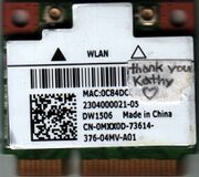 Dell Wireless 1506 (DW1506) - TechInfoDepot