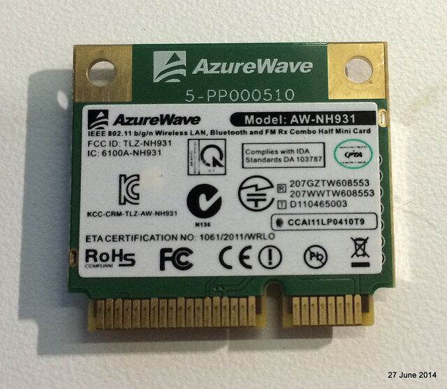 AzureWave AW-NH931 - TechInfoDepot