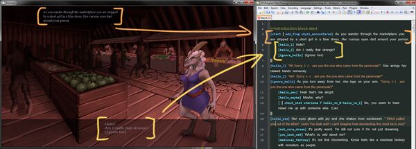 Dialogue scripting - Teraurge